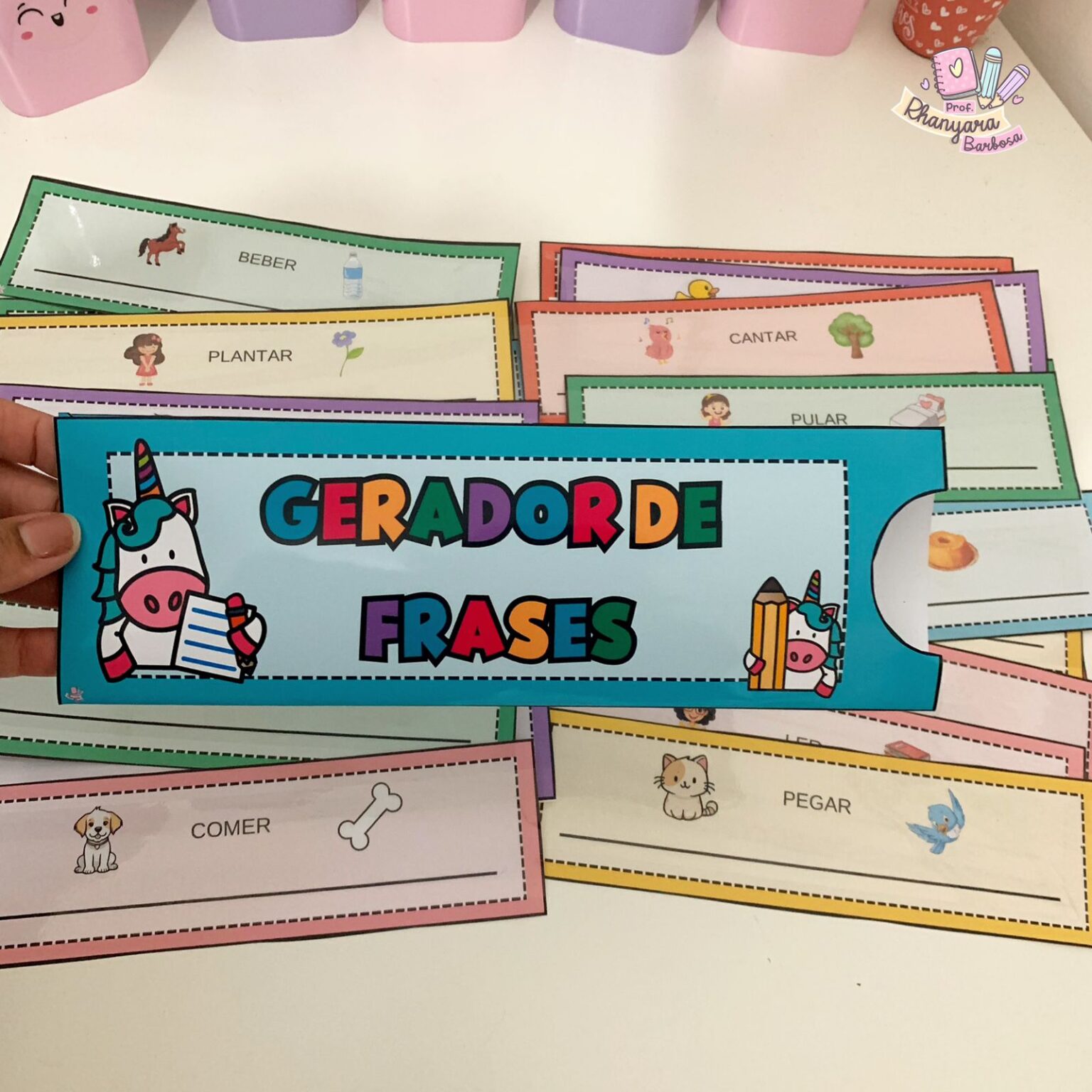 GERADOR DE FRASES - Prof. Rhanyara Barbosa